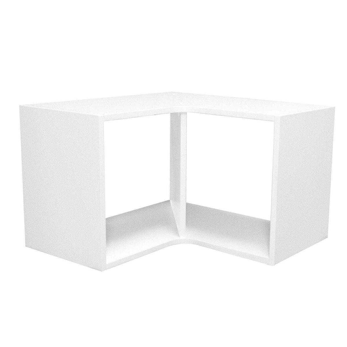 Lugna 368 x 682 x 682 x 390mm White 1 x 2 Cube Corner Unit - White ...