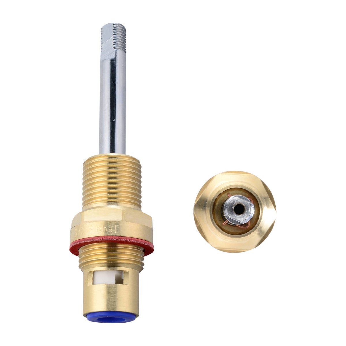 Shaw & Mason Chrome 1/4 Turn Clockwise Ceramic Disc Wall Spindle ...