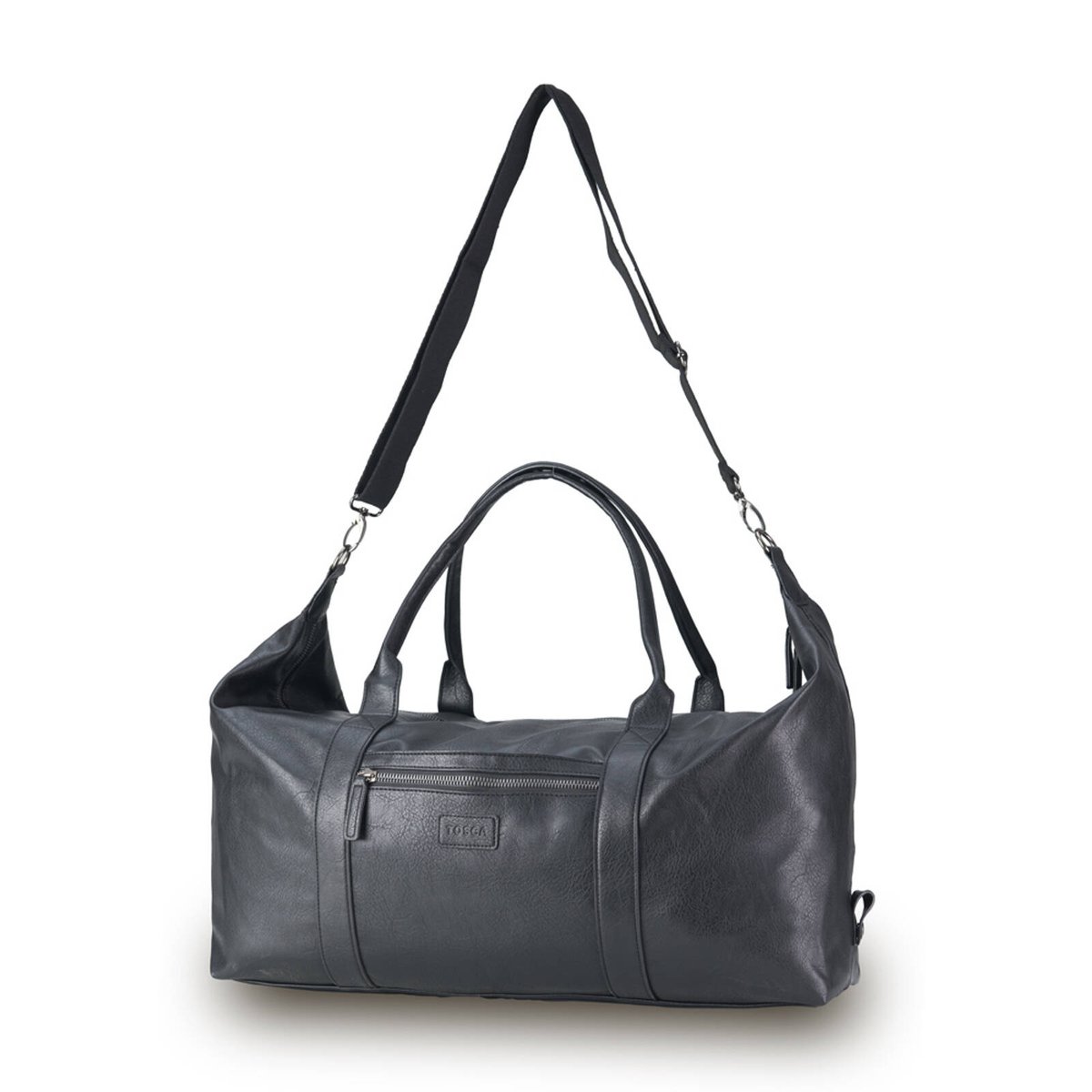 Tosca Vegan Leather Duffle Travel Carry All Bag - Black - Bunnings ...
