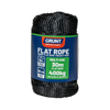 GRUNT 30m Black Flat Rope Refill Roll - Bunnings Australia