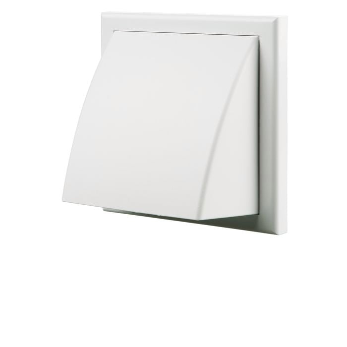 Blauberg 100mm White Weatherproof Exterior Wall Cowl - 100mm - Bunnings ...