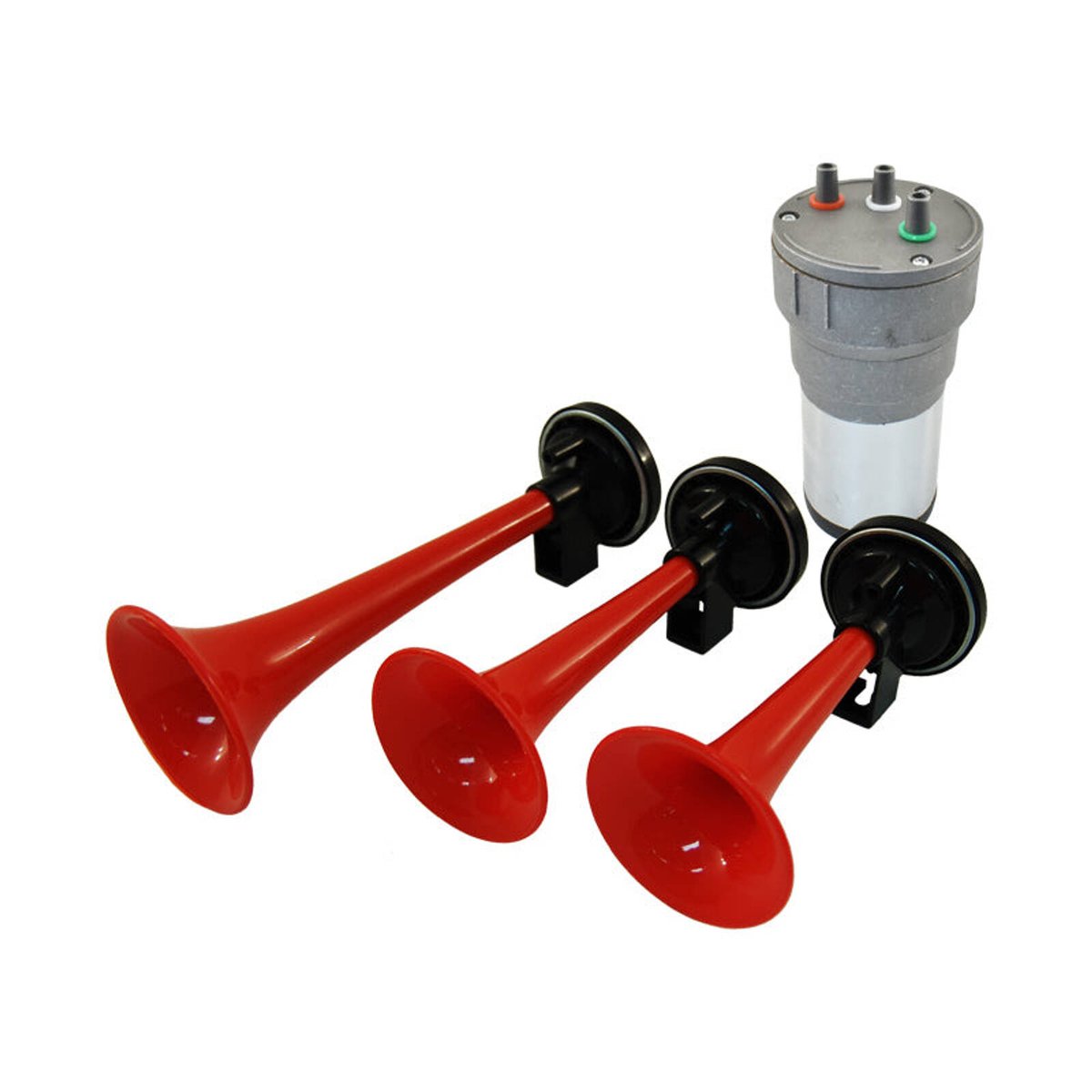 3 Trumpet Musical Air Horns 12V Cavalry Charge Car Truck Boat ...