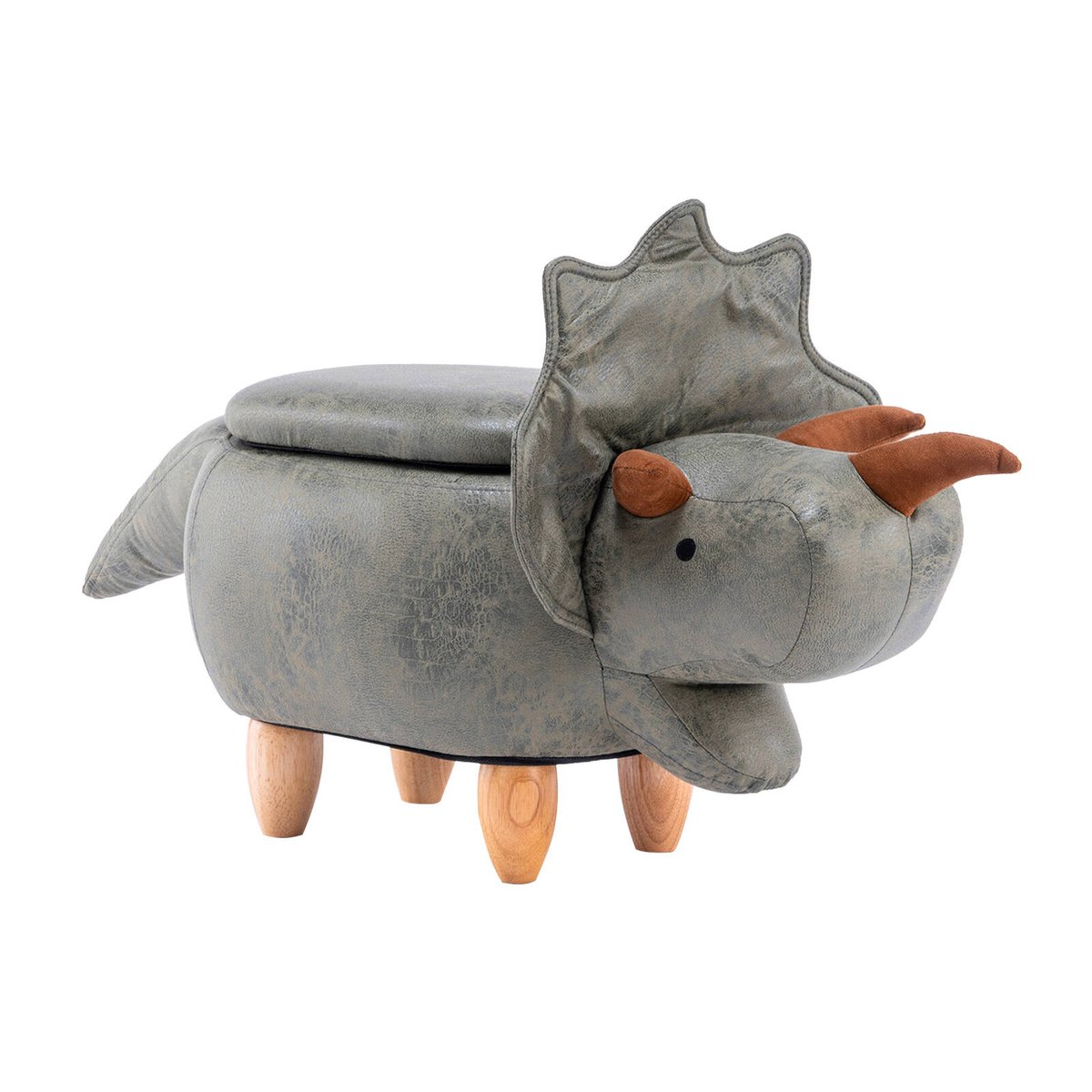 Tubby Kids Dino Storage Ottoman Bench Foot Rest Stool Bedroom Chair ...