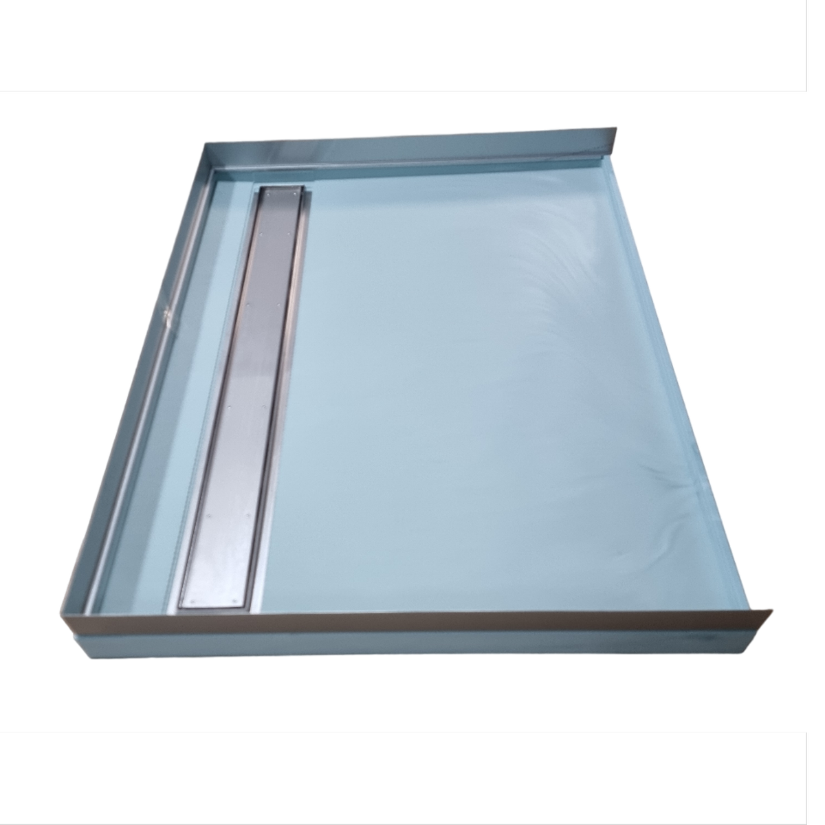 Wet Area Solutions 1200 x 900mm Rear Channel Tile-in Tile-Over Tray ...