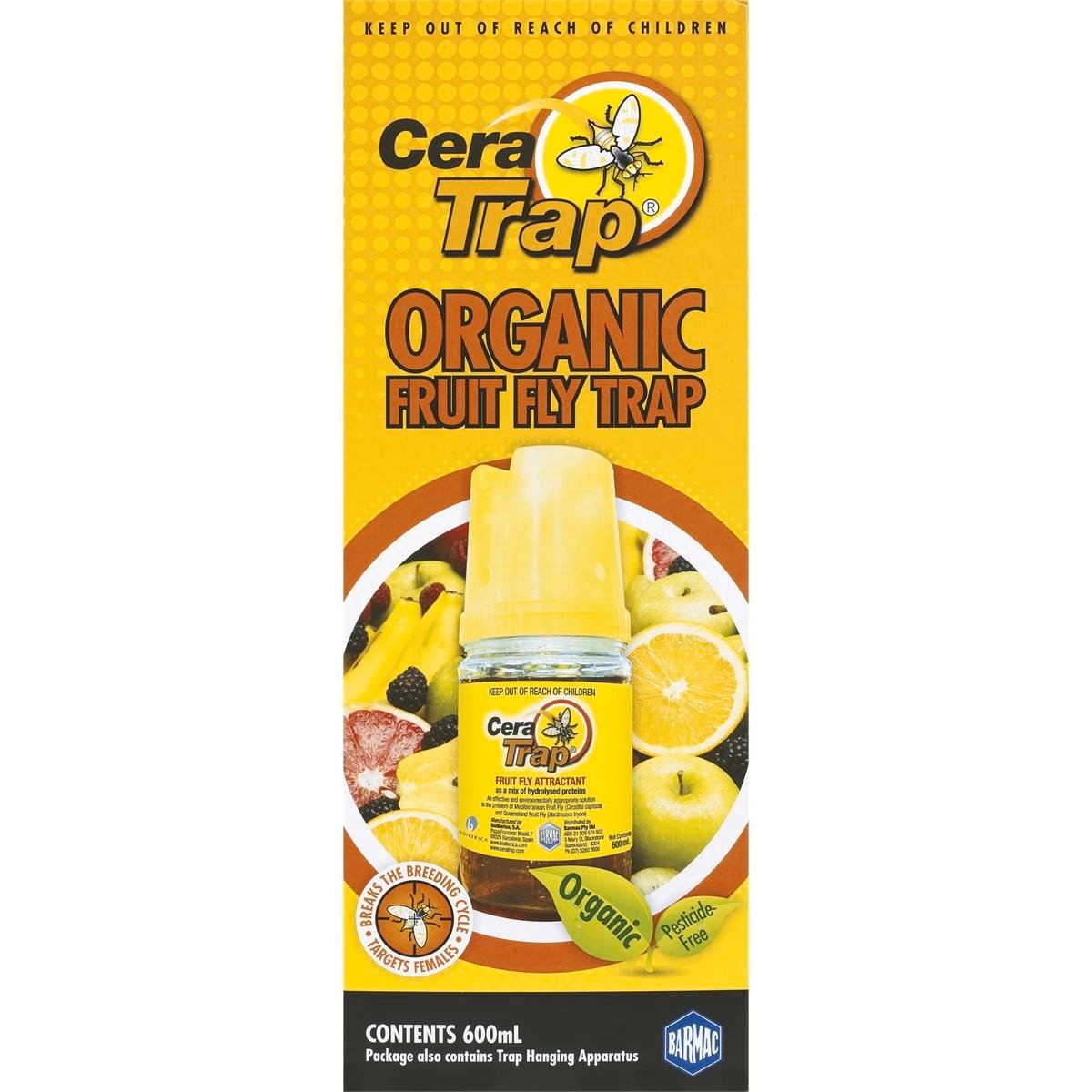 Amgrow Cera Trap 600ml Organic Fruit Fly Trap - Bunnings Australia