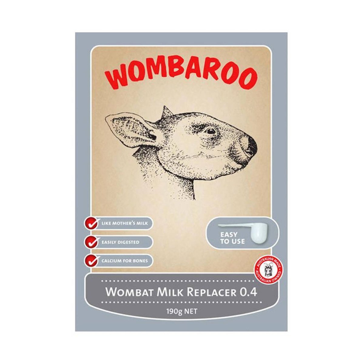 Wombaroo Wombat Joey Milk Replacer Substitute 0.4 190g - Bunnings Australia