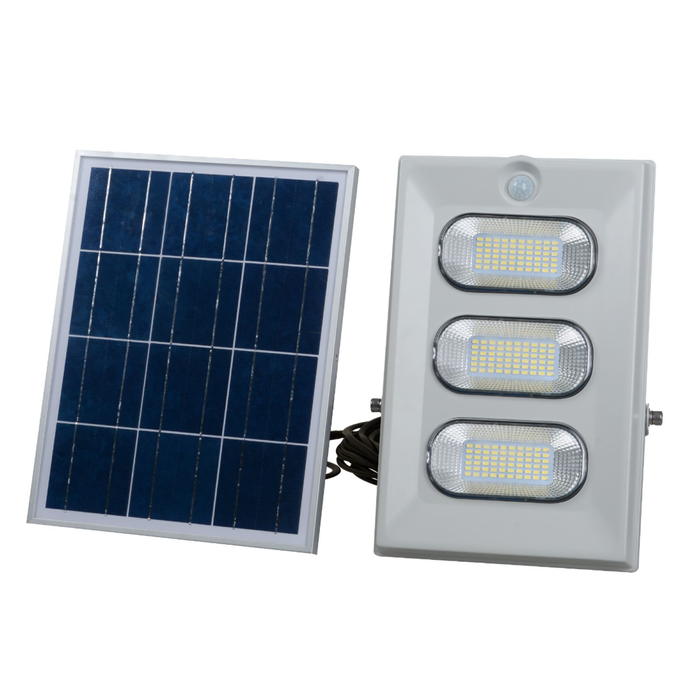 PLUSRITE 150W Led Solar Sensor Flood Light - Bunnings Australia