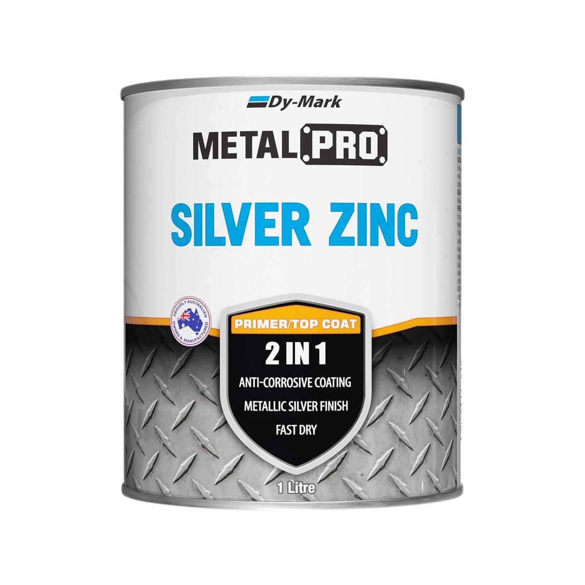 Dy-Mark 1L MetalPro Silver Zinc Metal Paint - Bunnings Australia
