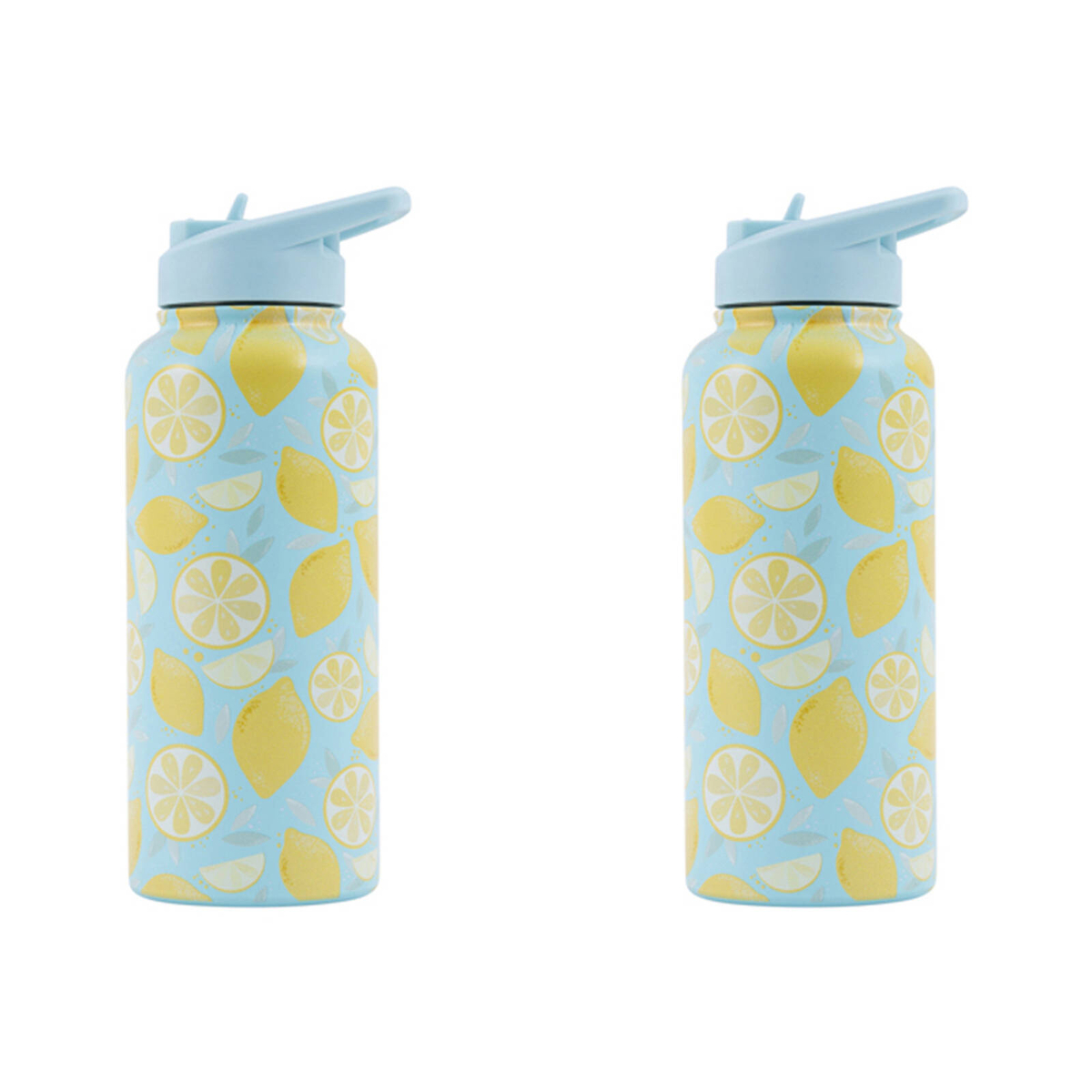 2PK Splosh Sip By Splosh Lemon S/Steel Water Bottle 950ml - Bunnings ...