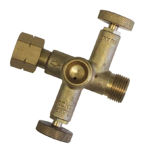 Gasmate Brass 2 Way Valve Gas Fitting - Bunnings Australia