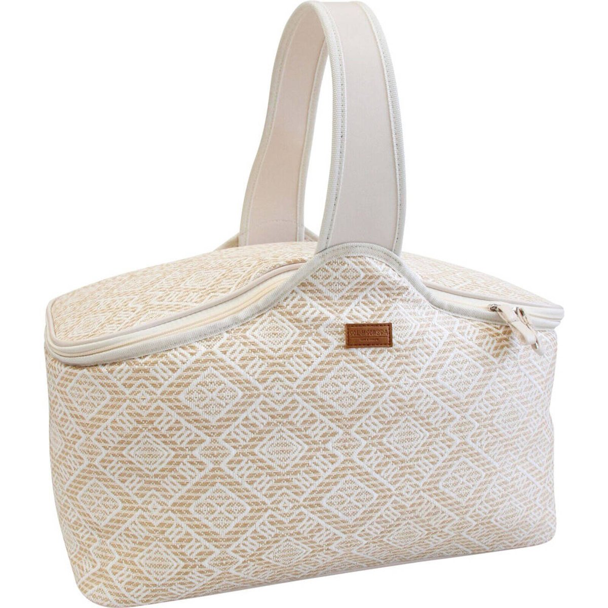 LVD Insulated Durable Amalfi Picnic Cooler Carry Bag 52x30cm White ...