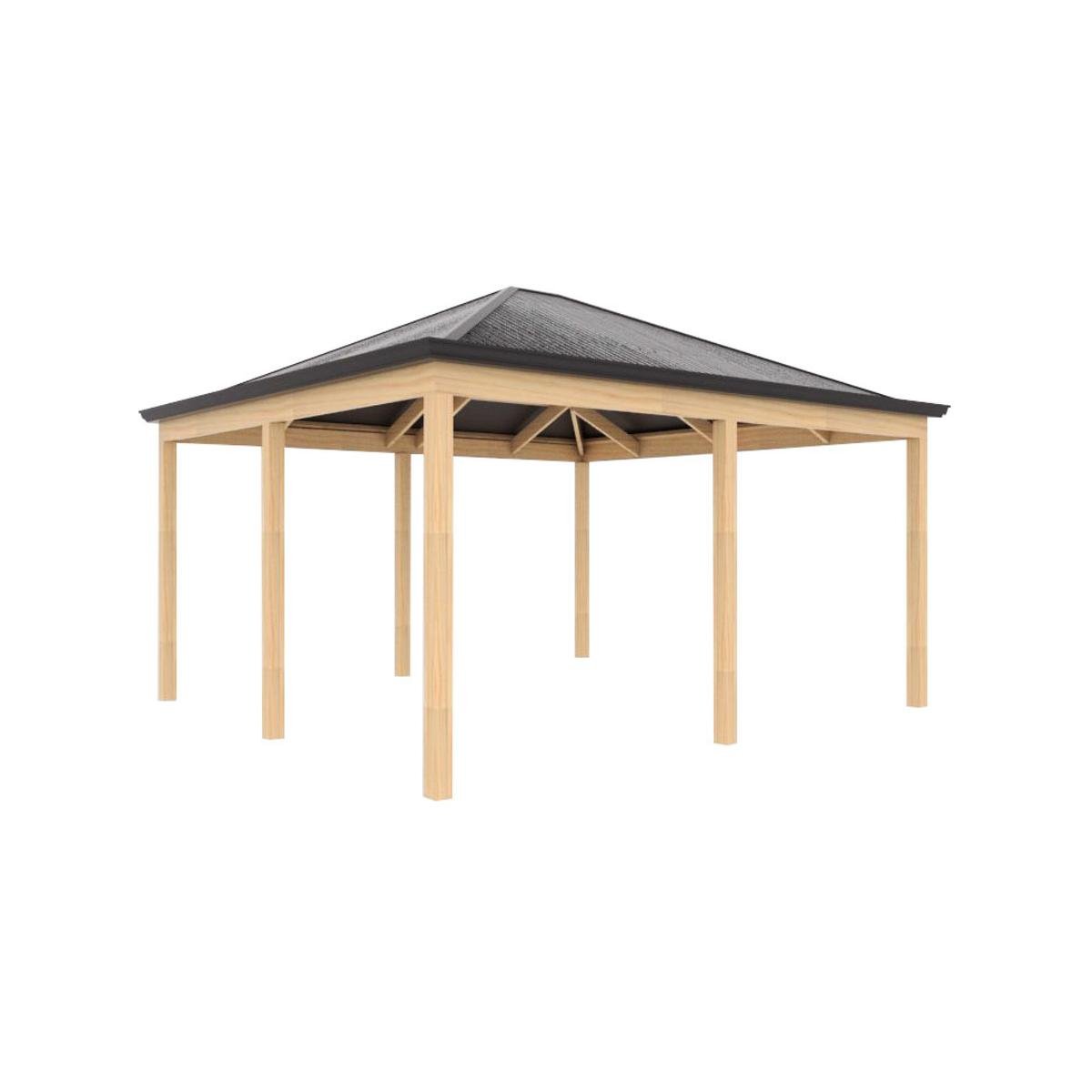 Softwoods 4.8 x 4.3m Hip Ends Gazebo Kit - Bunnings Australia