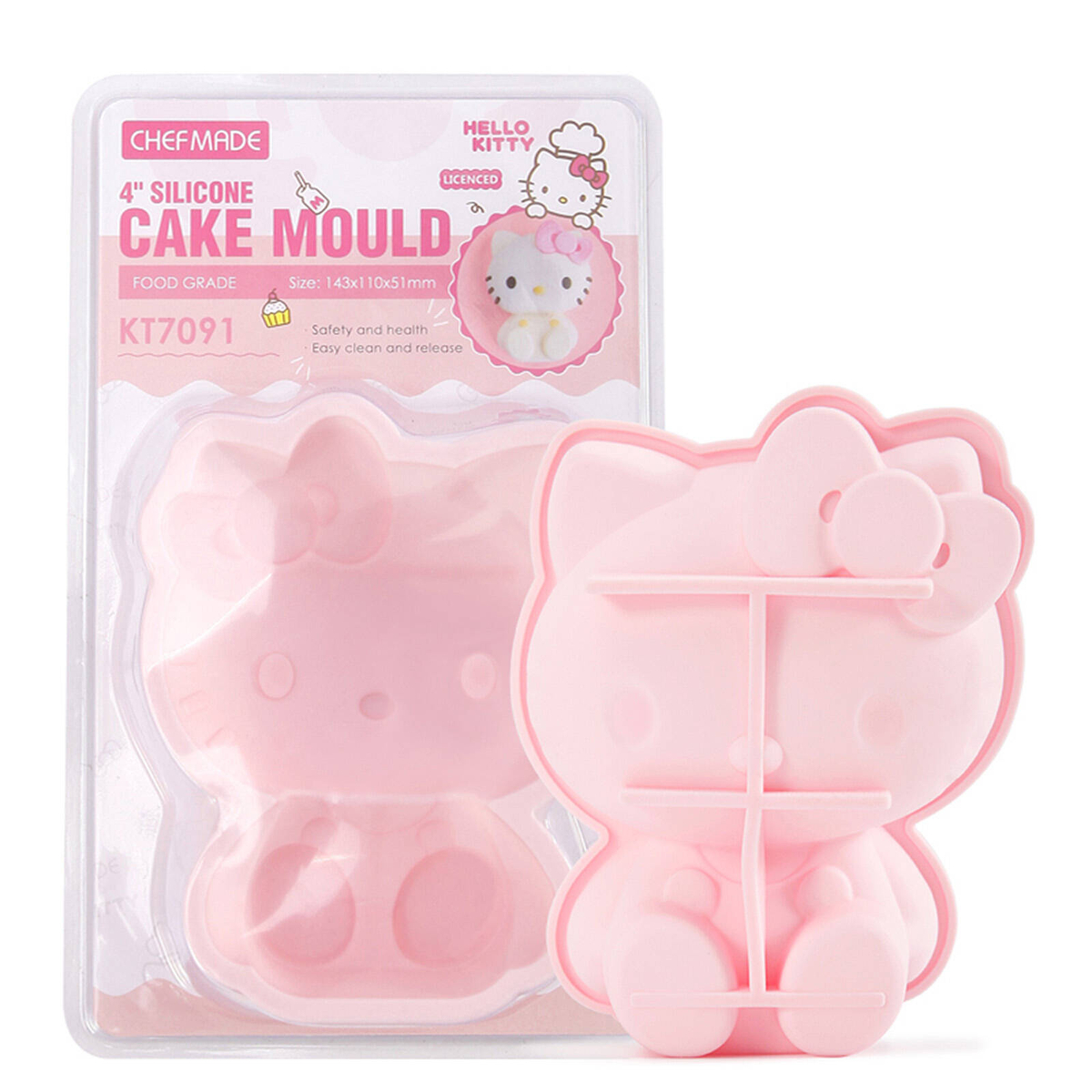 Chefmade x Sanrio Hello Kitty Silicone Cake Mould 10cm - Bunnings Australia