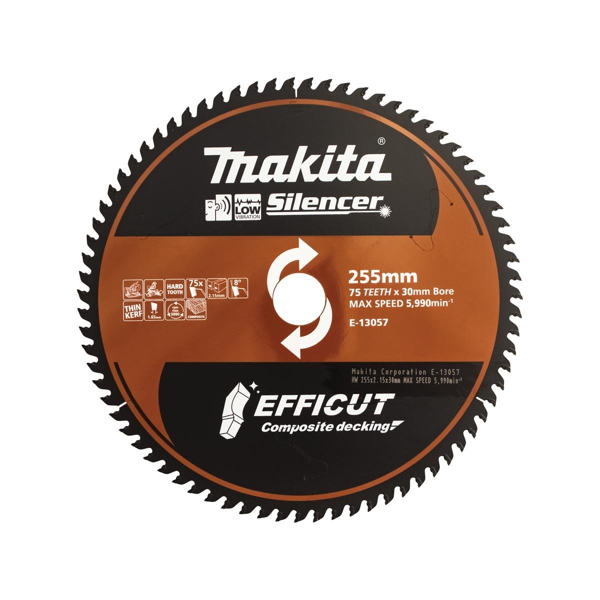 Makita 255mm Efficut Composite TCT Saw Blades - Bunnings Australia