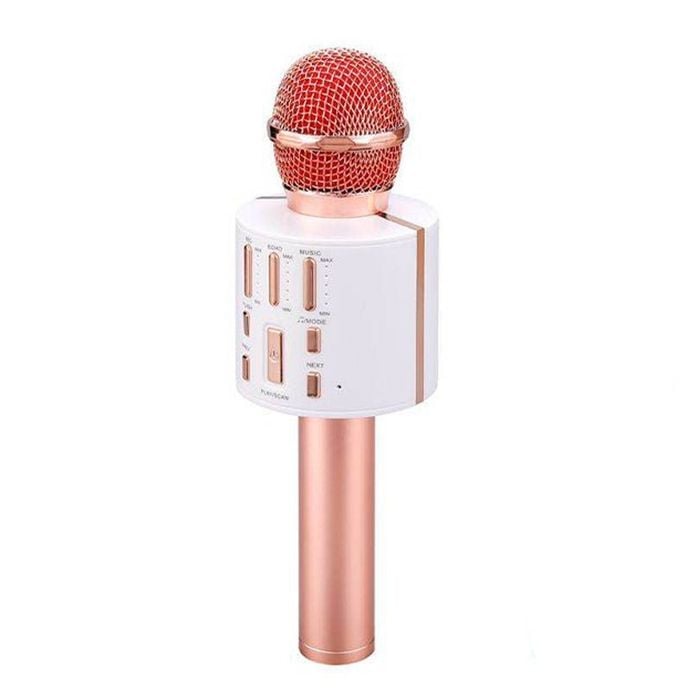 Bluetooth Wireless Karaoke Microphone Rechargeable Built-In Speaker ...