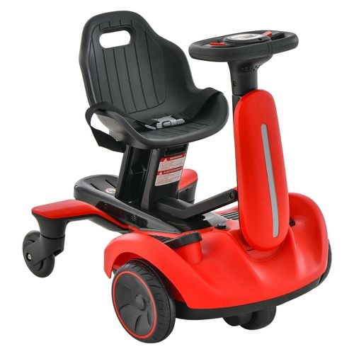 Costway 6V Electric Go-Kart 360° Spin Ride On Toys Adjustable Heights ...