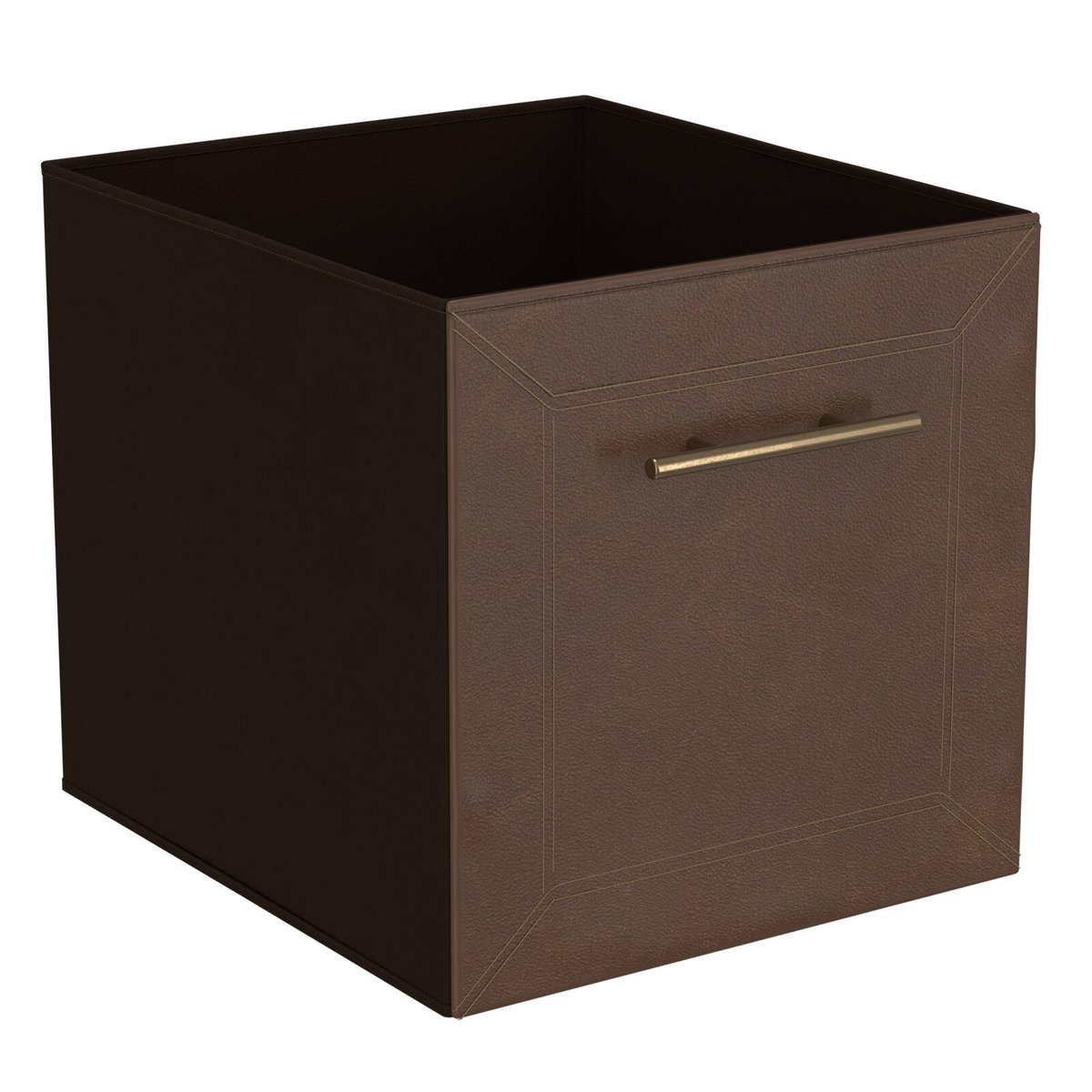 Flexi Storage Clever Cube Russet Premium Stitched Leather Look Insert ...