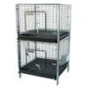 Stackable Rabbit Cage with Feeder Water Bottle Rabbit, Guinea Pig ...