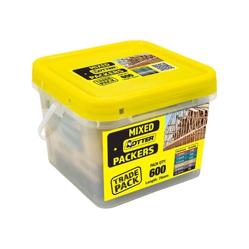 Otter 75mm 600 Piece Mixed Window Packers Bucket WPKR75600 - Bunnings ...