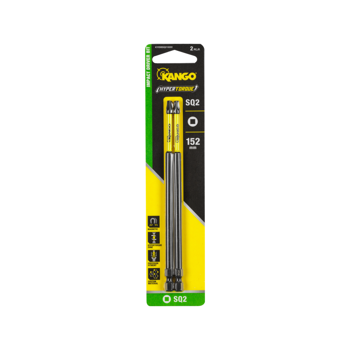 Kango HYPERTORQUE™ 152mm SQ2 Impact Driver Bit - 2 Pack - Bunnings New ...