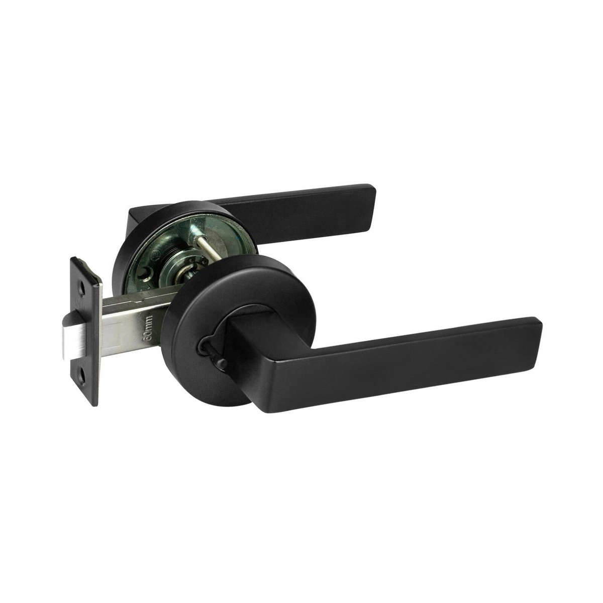Delf Matte Black Barcelona Privacy Lever Set - Bunnings Australia
