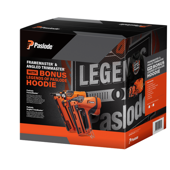 Paslode FrameMaster And TrimMaster Nailer Combo Kit With Legends Of ...