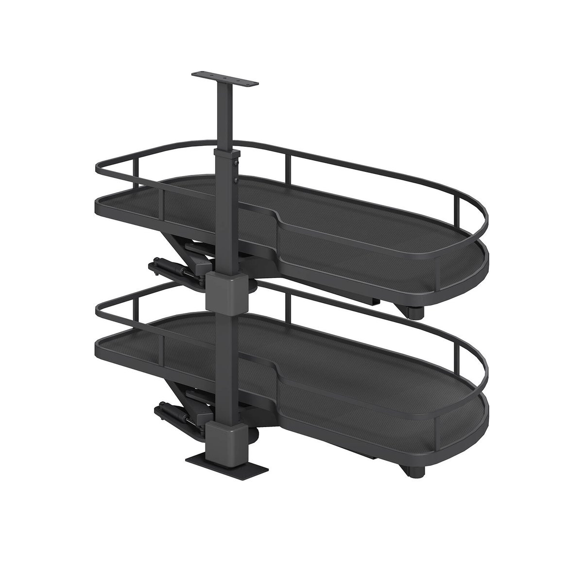 Kaboodle 2 Tier Solid Shelf Left Opening Blind Corner Swing Pullout ...