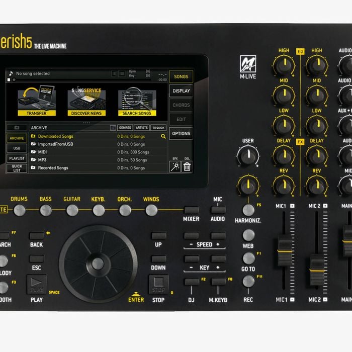 Merish 5 PLUS MIDI, MP3, Video Multitrack Audio Backing Track Player M ...