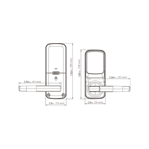 Lockly Matt Black Secure Pro Smart Lock Latch with WIFI-LINK and ...