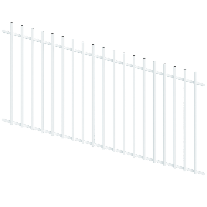 ProtectorAl 1201-2400W x 1200H Pearl White Batten Pool Fence Panel ...