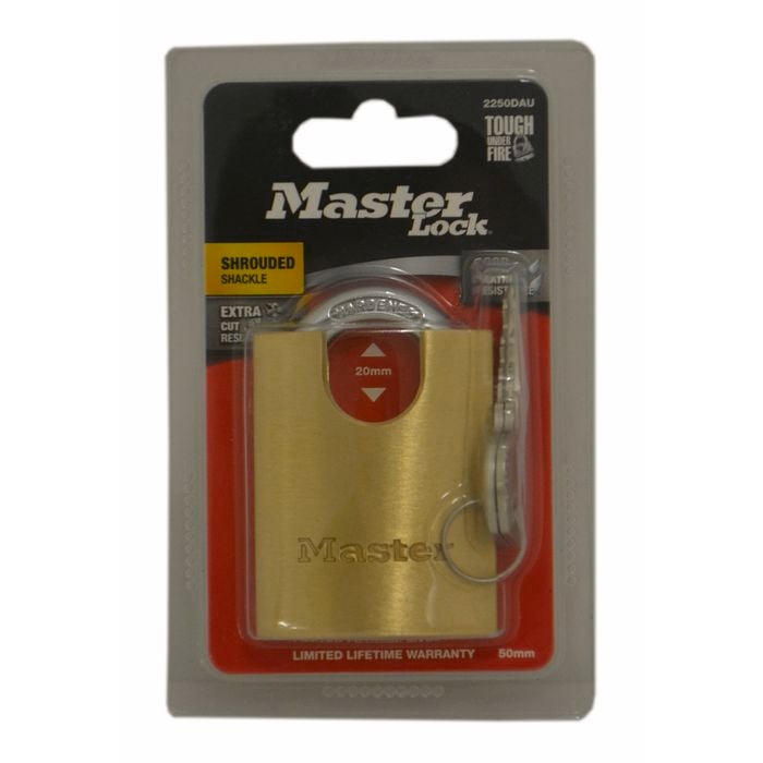 Master Lock 50mm Brass Padlock - Bunnings Australia