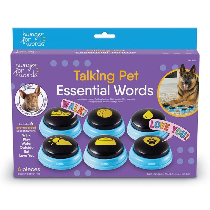6pc Hunger for Words Talking Pet Essential Words Speach Buttons ...