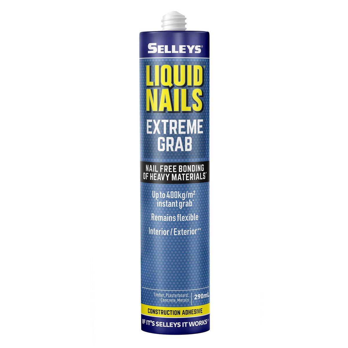 Selleys 290ml Liquid Nails Extreme Grab Construction Adhesive ...
