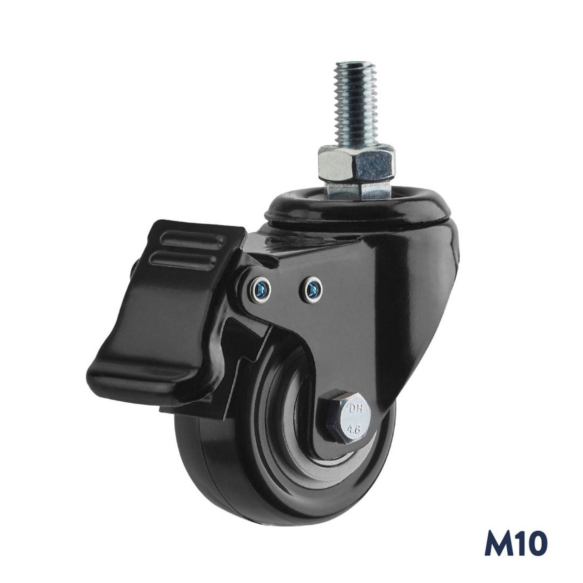 Desky Lockable Desk Casters - Fits Single Models + Dual Mini (M10 ...