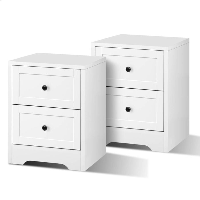 ALFORDSON 2x Bedside Table - Bunnings Australia