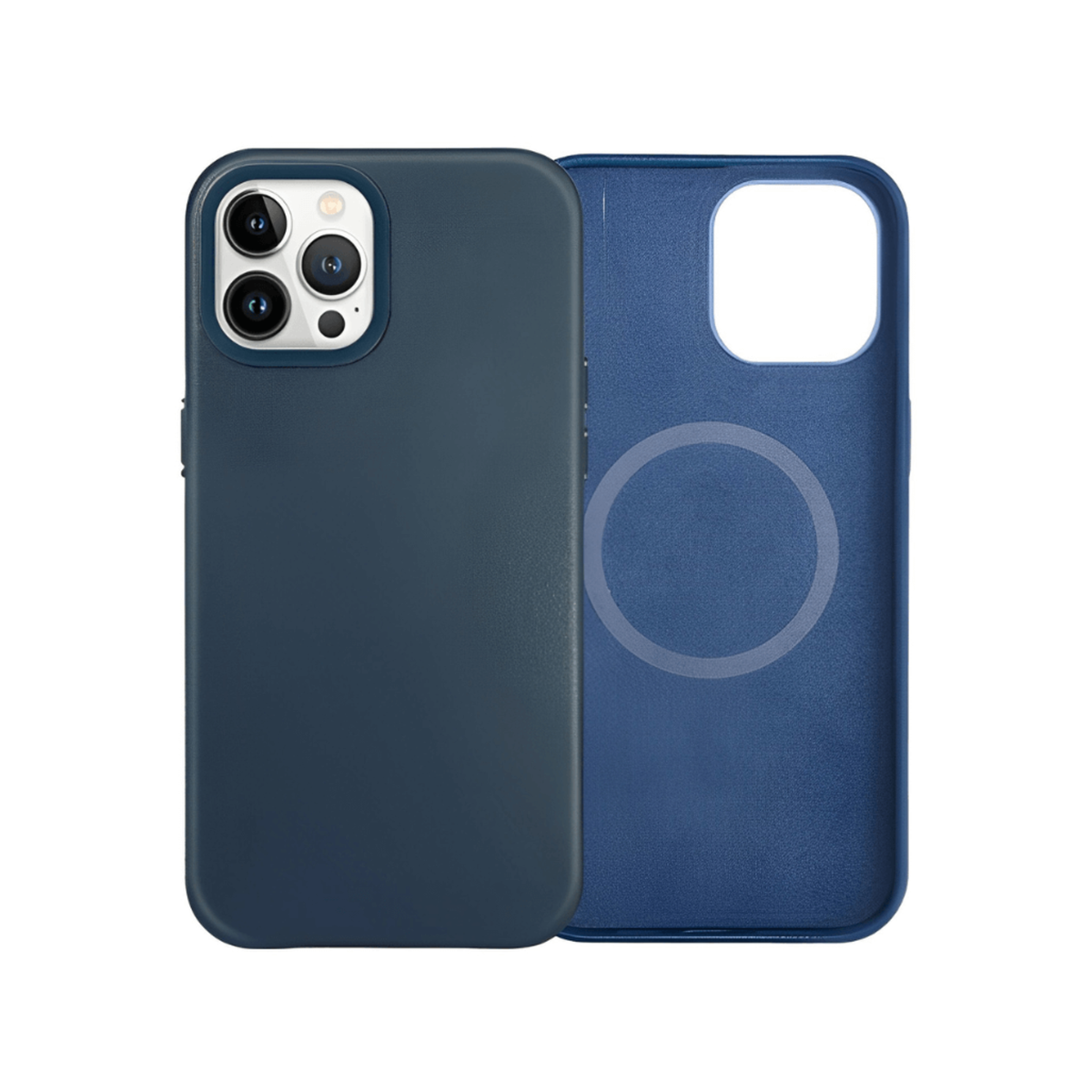 14 Pro Dark Blue Magsafe Wallet Leather Case For Iphone - Bunnings ...