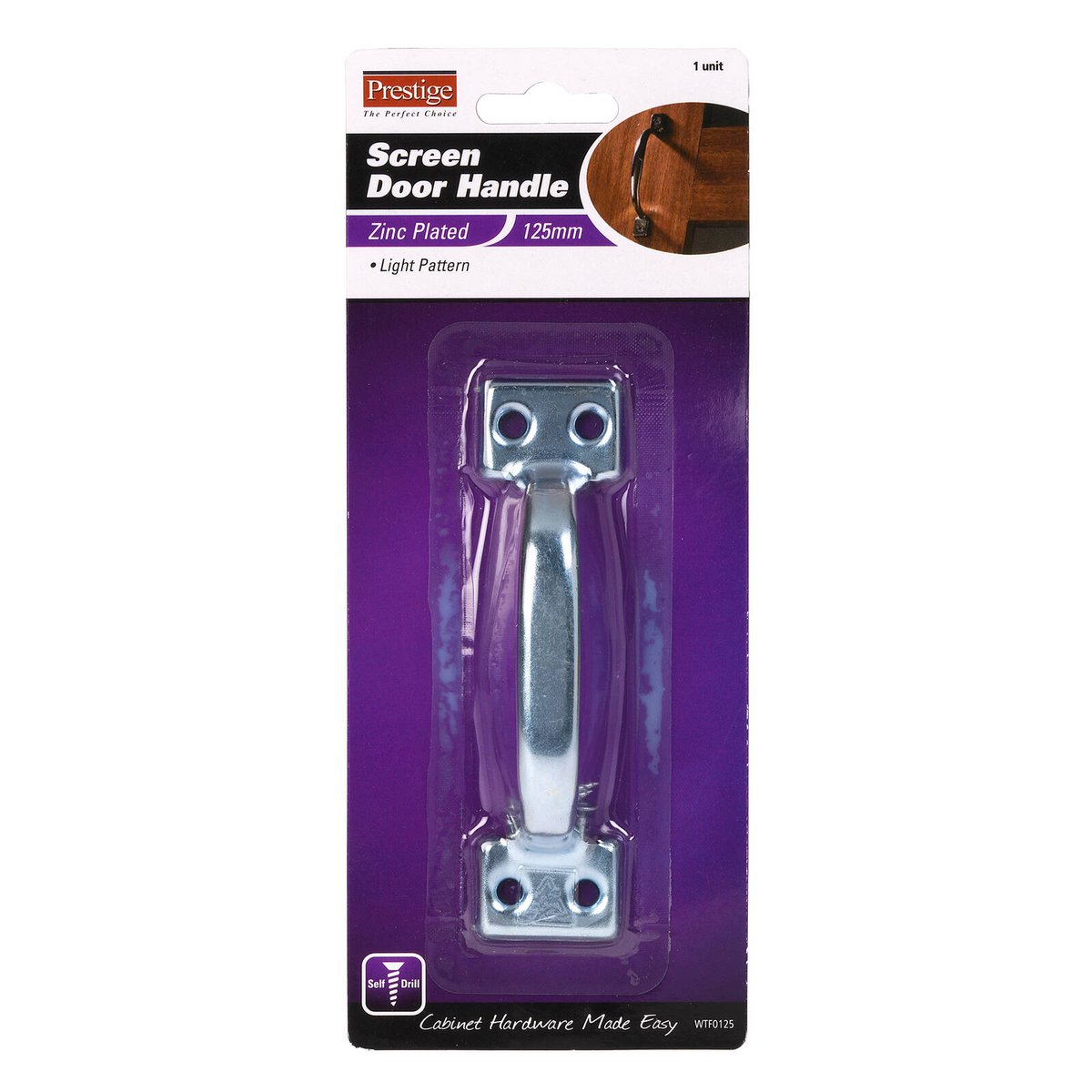 Prestige 105mm Zinc Plated Screen Door Handle - Bunnings Australia