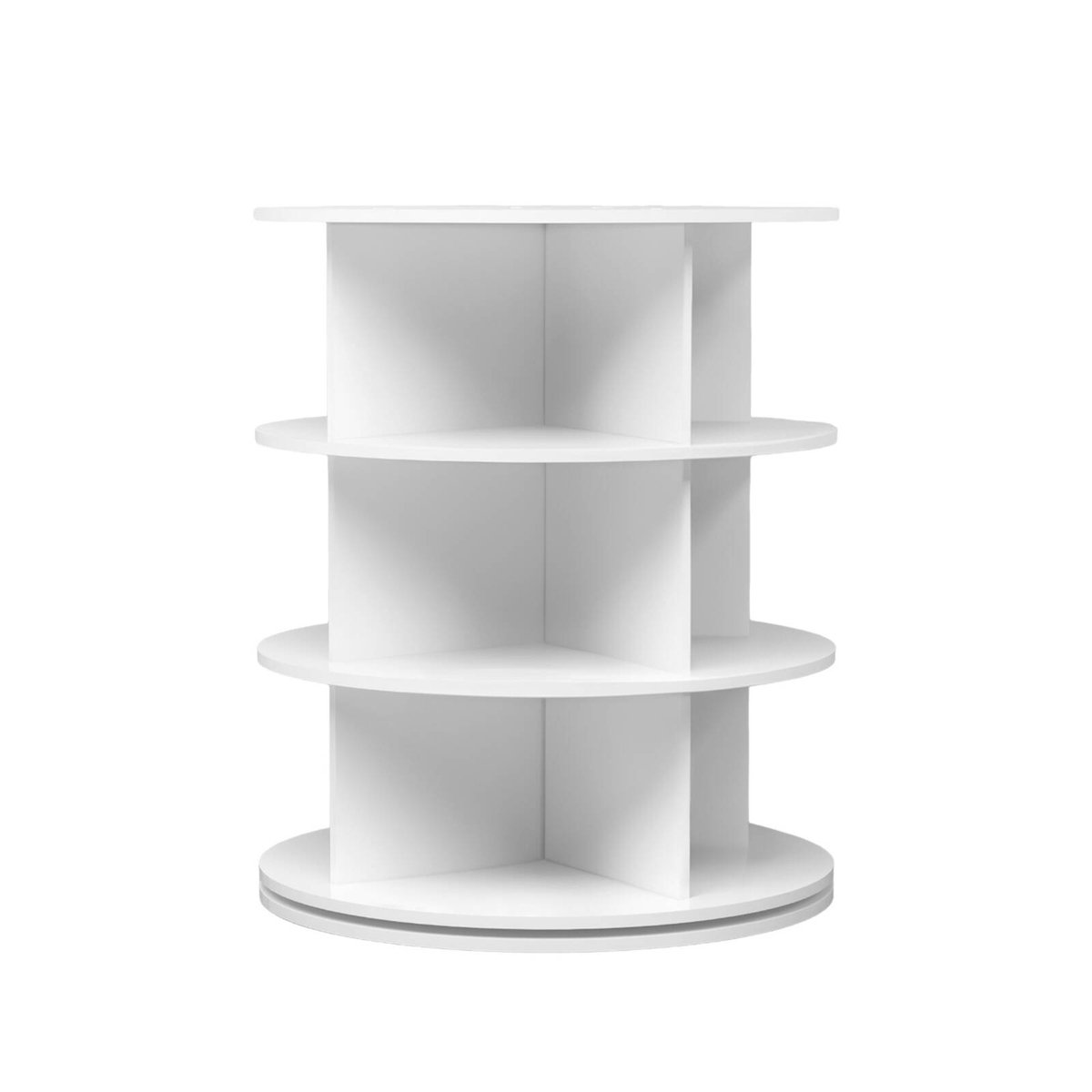 Lauft 3 Tier 360 Swivel Rotating Shoe Rack Tower Book Storage Display ...