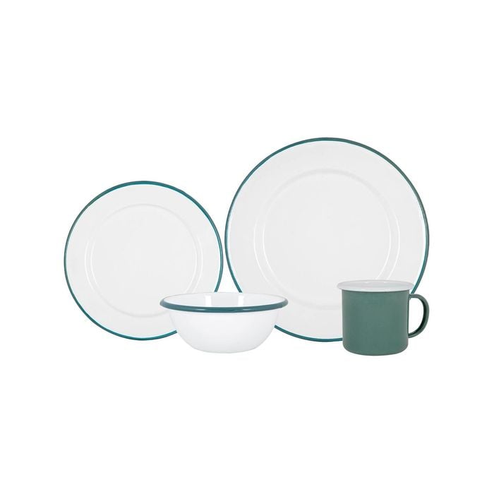 Argon Tableware 16pc Enamel Dinnerware Set - Bunnings Australia