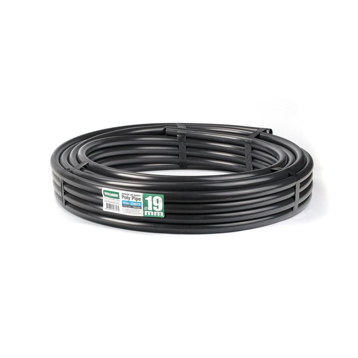 Holman 19mm x 25m Black Poly Pipe - Bunnings Australia