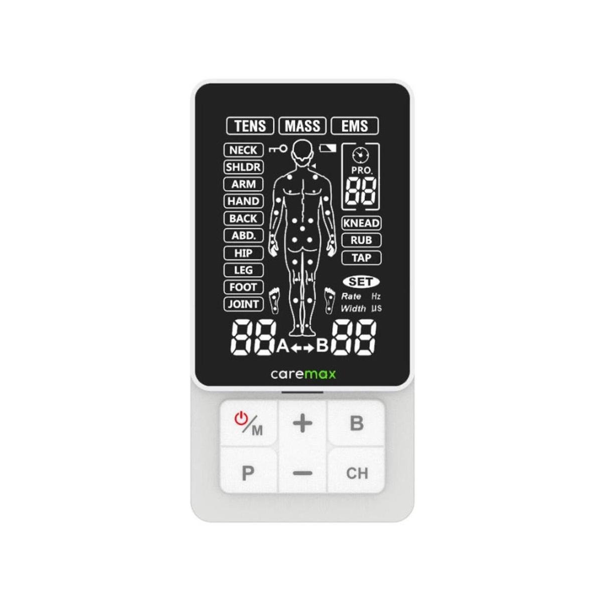 Caremax 2.0 Pro MicroCurrent TENS Machine & EMS 3 In 1 Combo TVNS CES ...