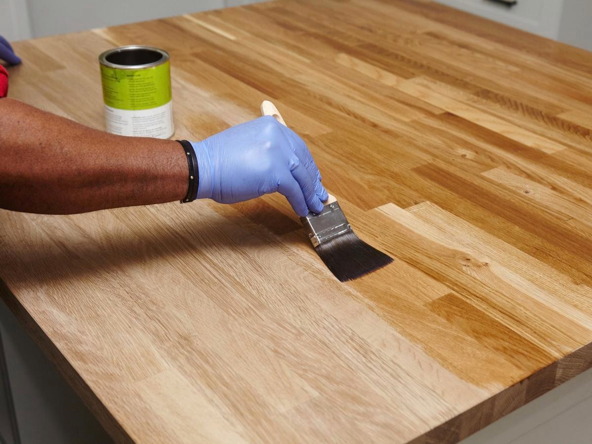 Applying Clear Hard Wax Oil To Benchtops - Bunnings Australia