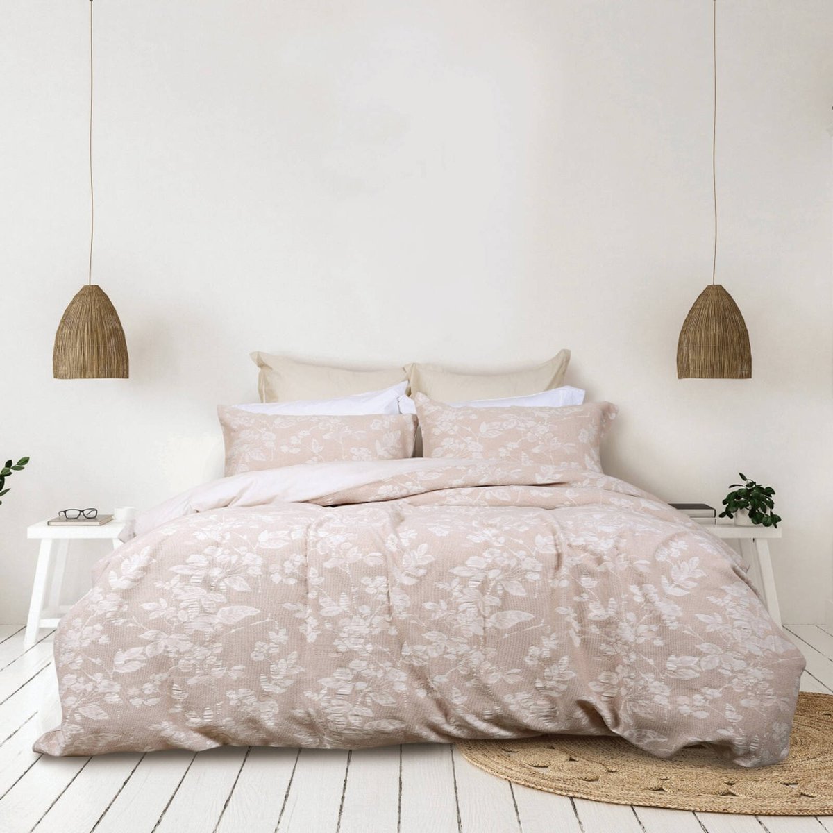 Bas Phillips Willow Cotton Jacquard Quilt Cover Set King Birch ...
