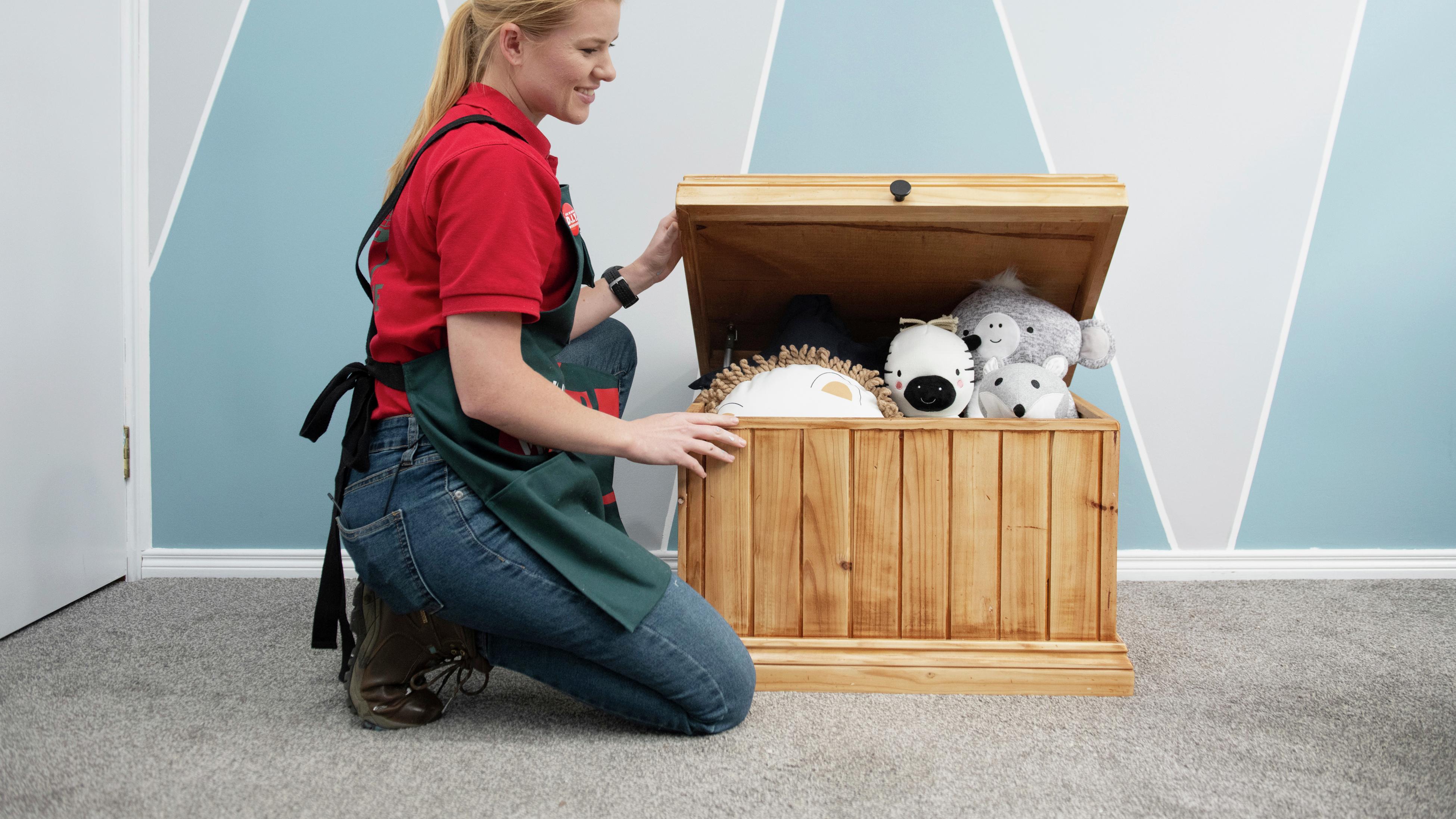Upcycling A Chest Into A Children s Toybox Bunnings New Zealand