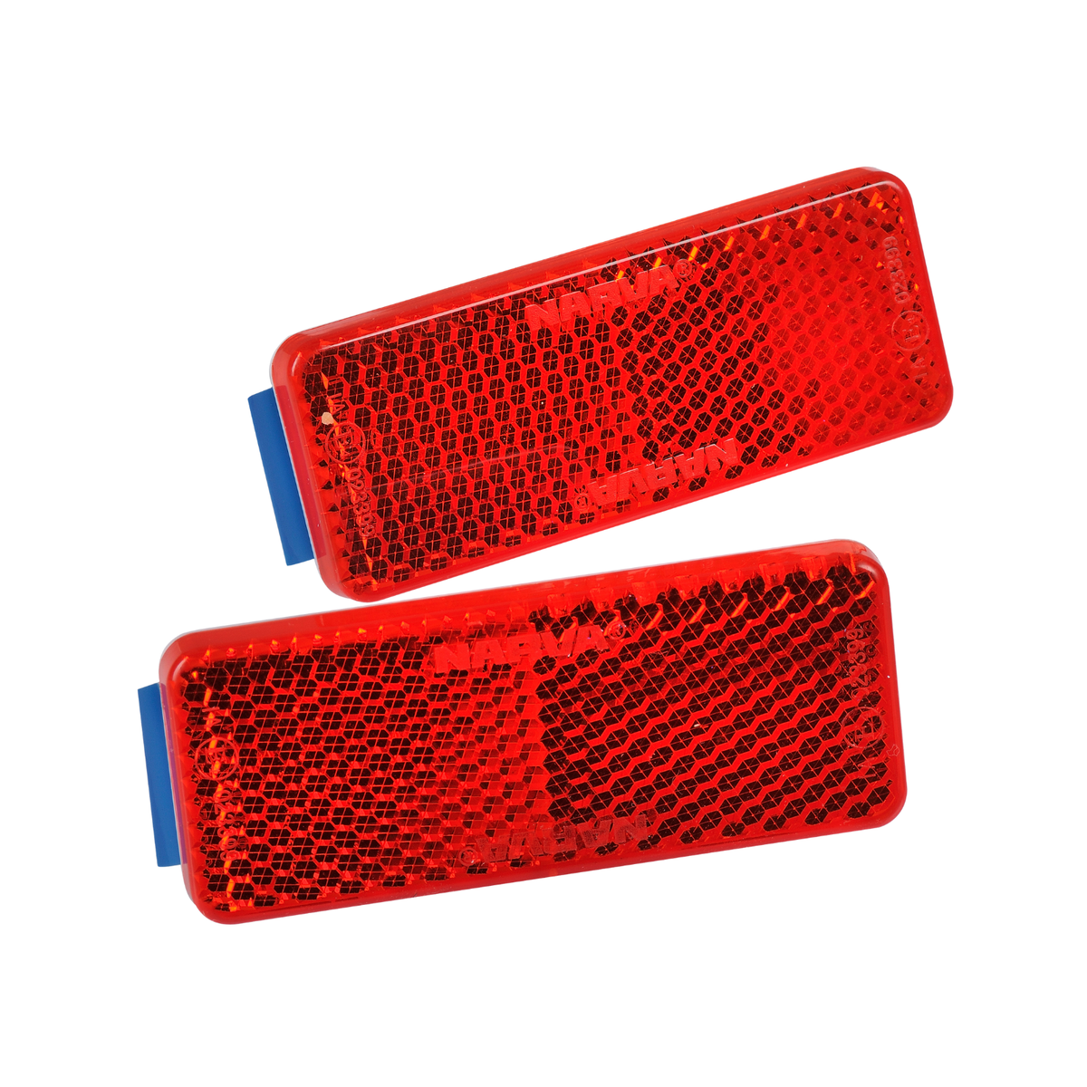 Narva 70 x 28mm Red Retro Reflector With Self Adhesive - 2 Pack ...