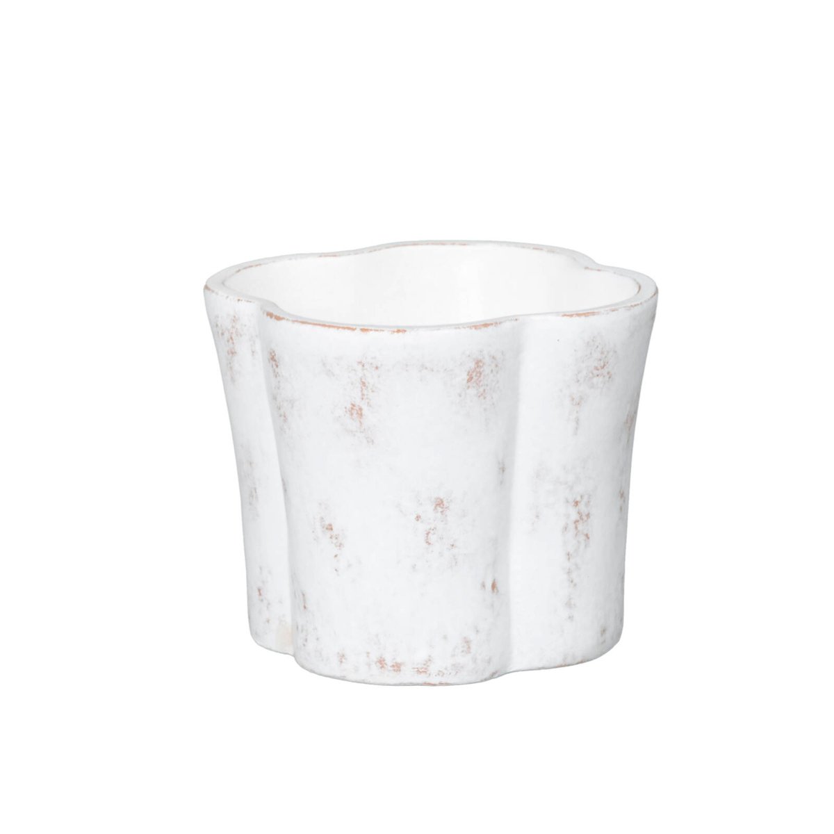 Astin Sinclair 200 x 160mm Rustic White Organic Shape Planter ...