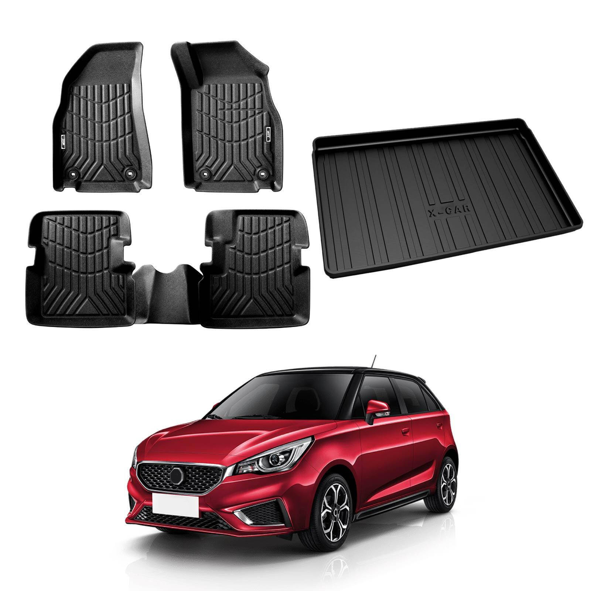 3D All-Weather Floor Mat Boot Liner Carpet for MG 3 MG3 2016-2024 Cargo ...