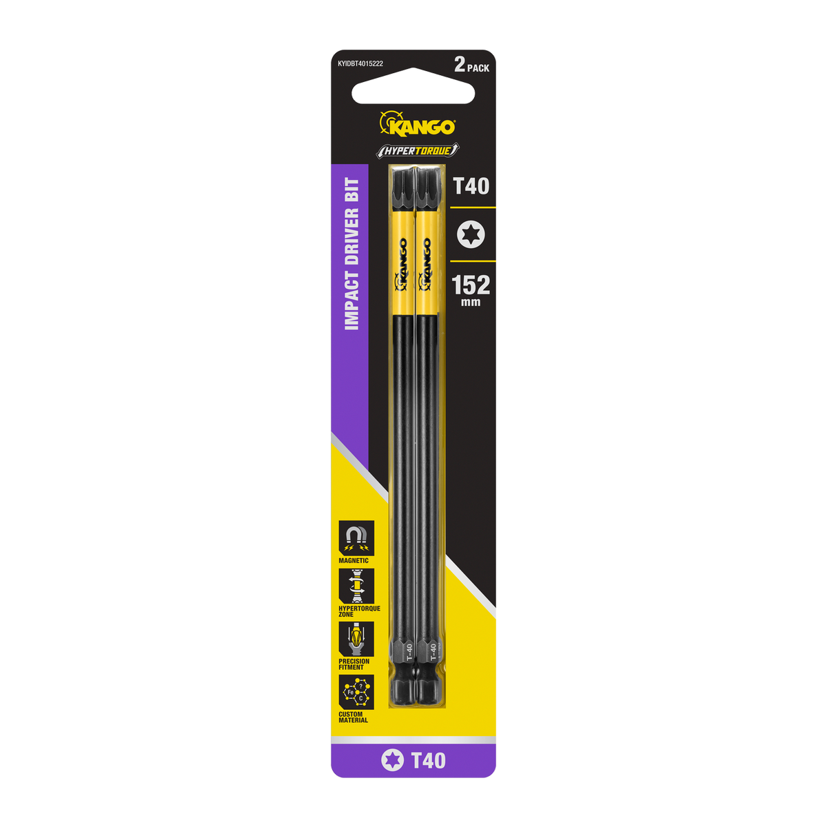 Kango 152mm TX40 Hypertorque Impact Driver Bit - 2 Pack - Bunnings ...