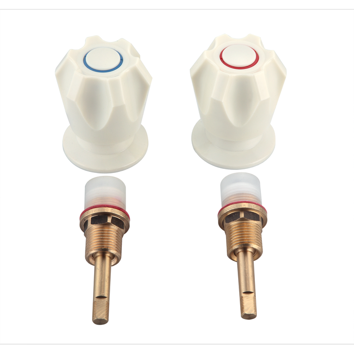 Shaw & Mason Ivory Six Point Basin Top Assembly - Pair - Bunnings Australia