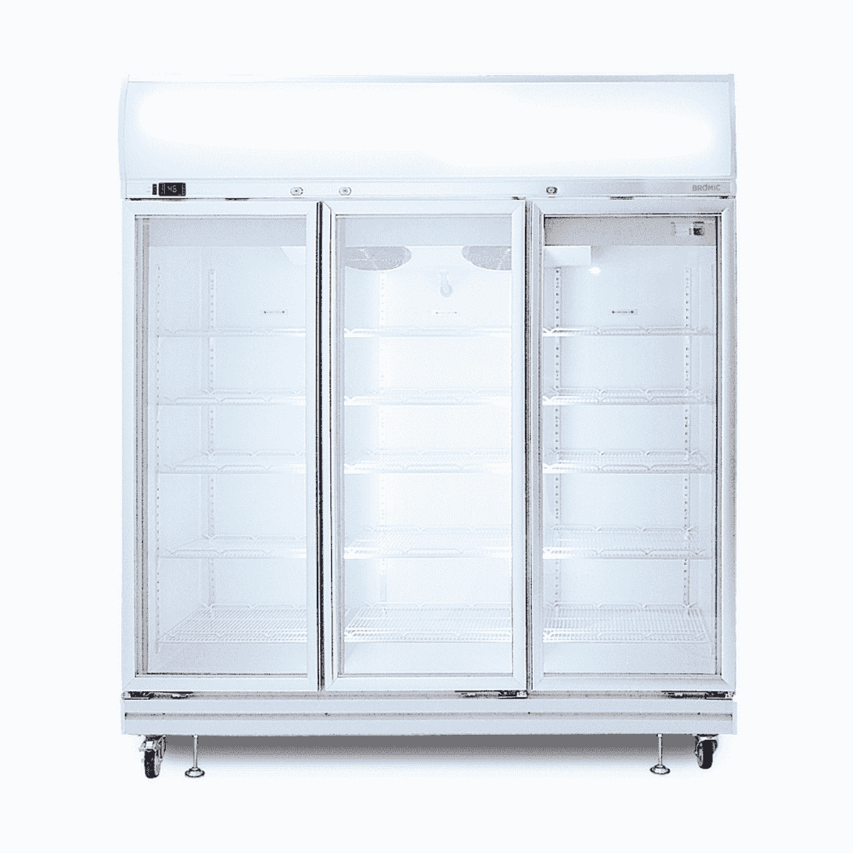 Bromic Upright Display Fridge - 1507L - 3 Doors - Flat Glass - Lightbox ...